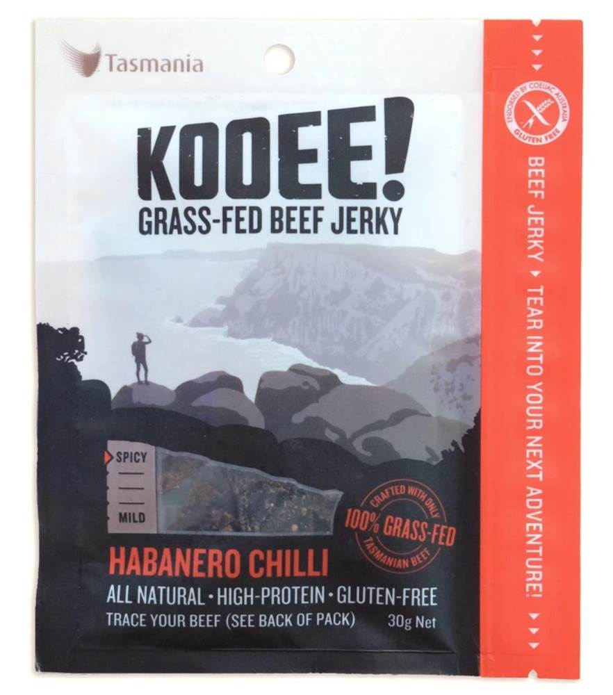 Kooee! Snacks Beef Jerky - Habanero Chilli (Gluten Free) - 30g – A Life ...