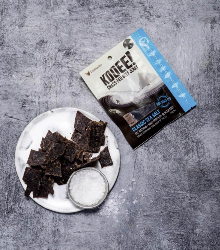 Kooee! Snacks Beef Jerky - Classic Sea Salt (Gluten Free) - 30g. – A ...